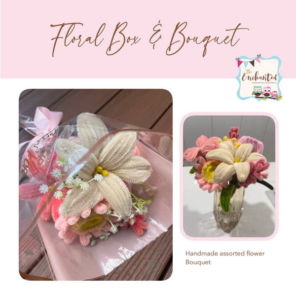 Handmade Assorted Flower Bouquet – enchantedpartycorner