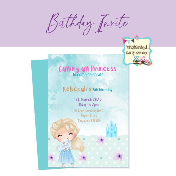 Calling All Princess Digital Birthday Invite - Girl – enchantedpartycorner